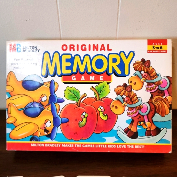 Milton Bradley | Games | Board Game Vintage 996 Original Memory Game By ...